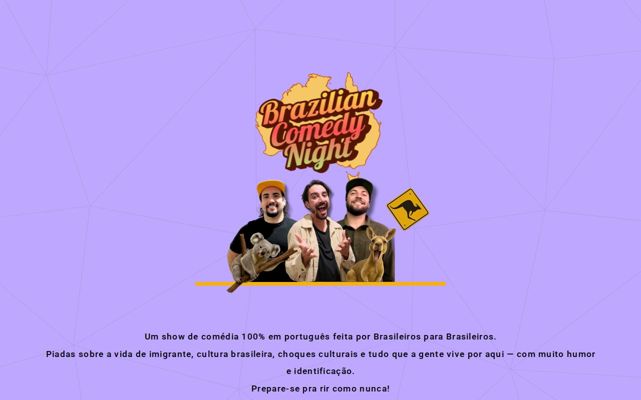Brazilian Comedy Night – Stand-up em português na Austrália